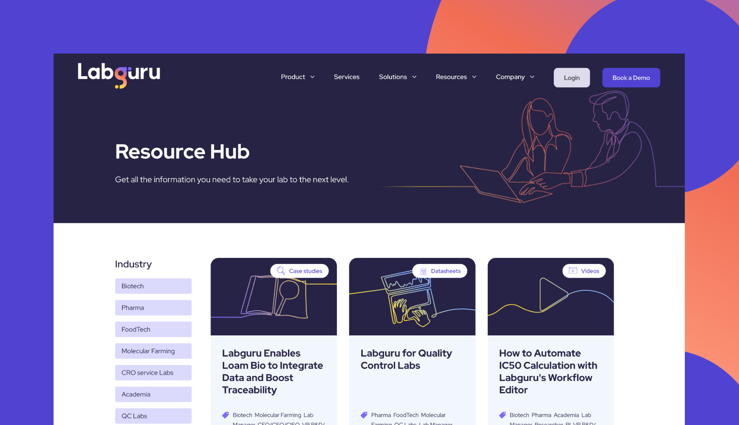 Labguru Website | Blend
